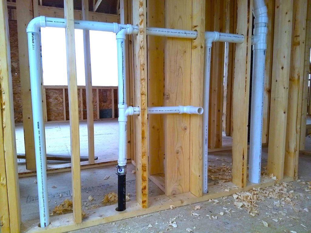 Basement Bathroom Riser Diagram - DrawPlumbingPlans.com