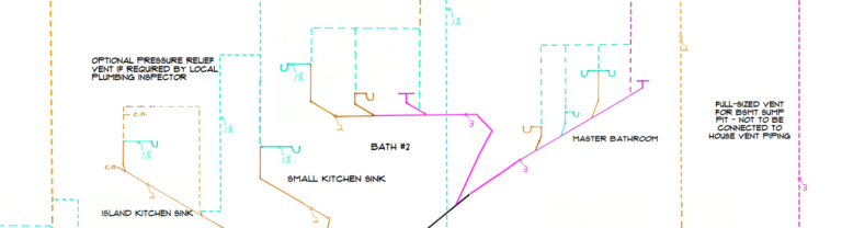 Why Draw Riser Diagram? 2 Size Pipes - DrawPlumbingPlans.com