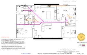 Residential Riser Diagram for a Permit - DrawPlumbingPlans.com