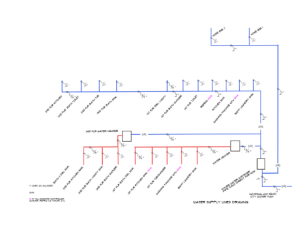 A Domestic Water Riser Gives Full Flow - DrawPlumbingPlans.com